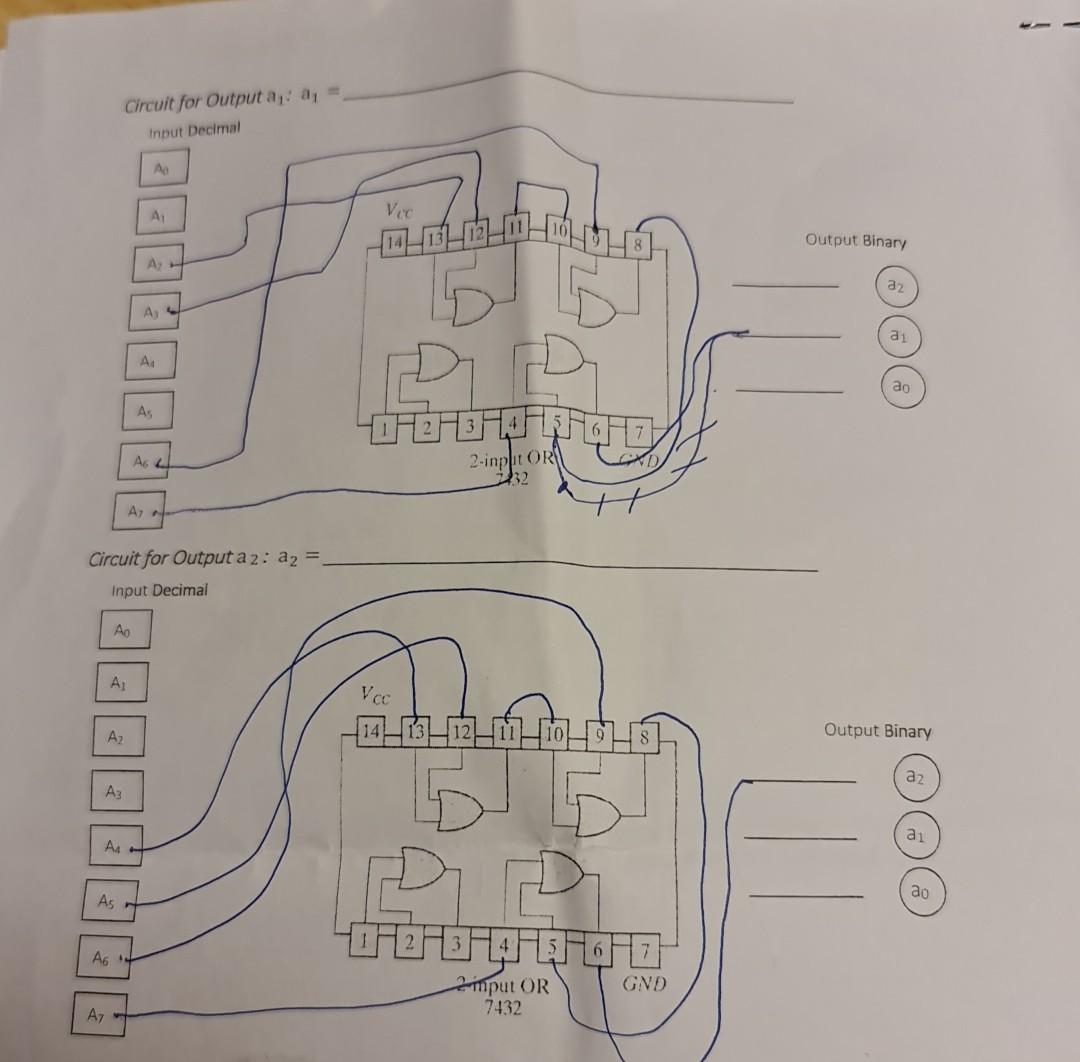 Solved allowed. Truth table for decimal to binary encoder is | Chegg.com