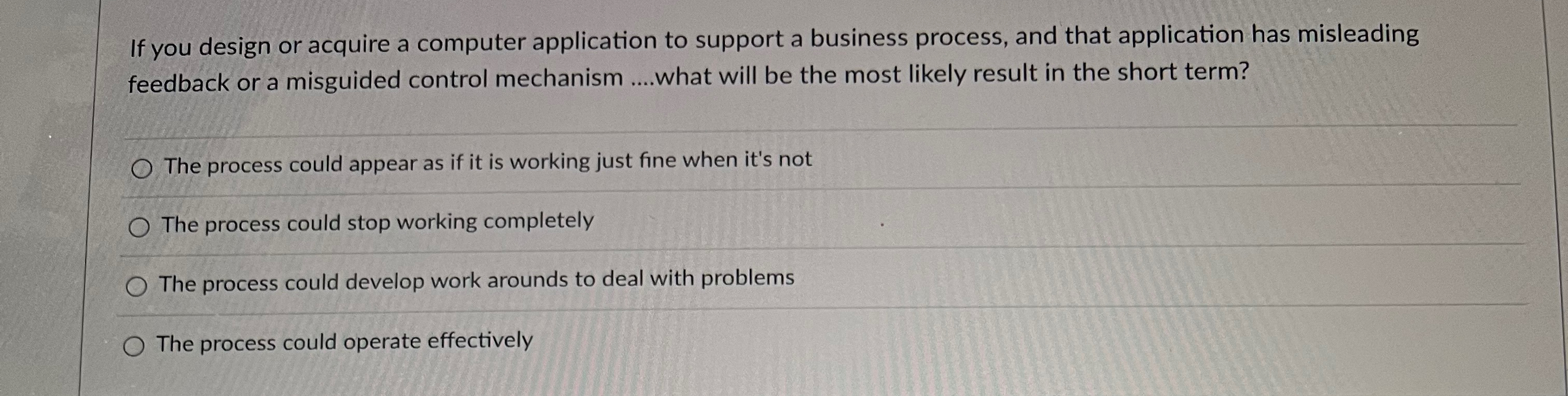 Solved If you design or acquire a computer application to | Chegg.com