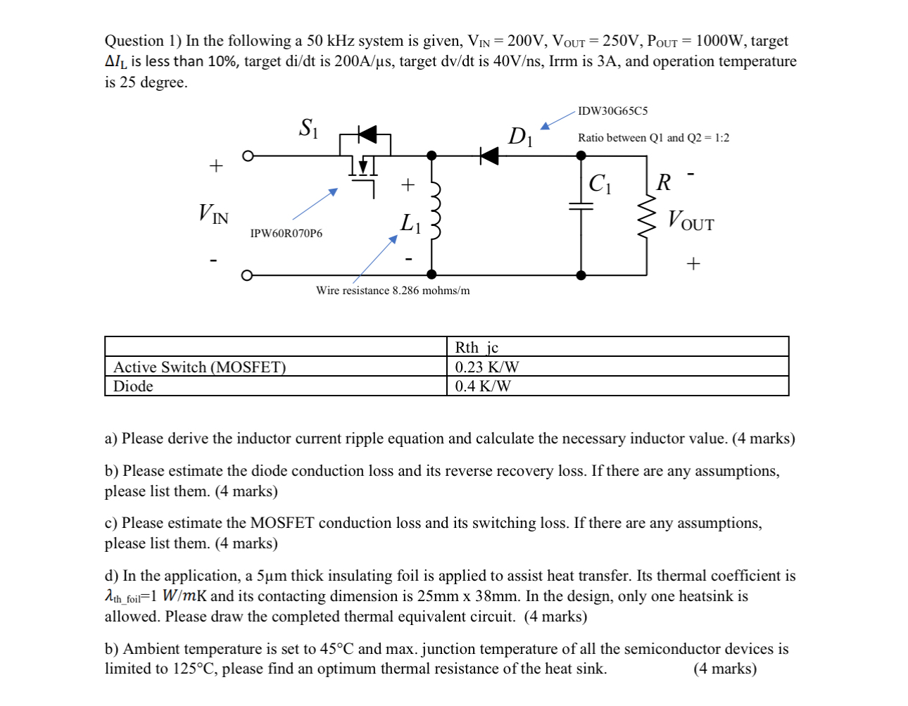 Solved Question 1) ﻿In the following a 50 ﻿kHz system is | Chegg.com