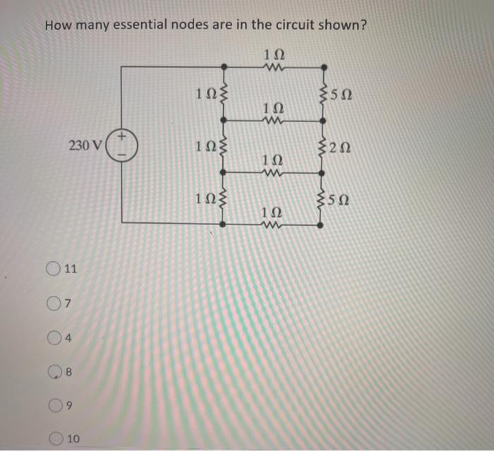 Solved How many essential nodes are in the circuit shown? 1 | Chegg.com