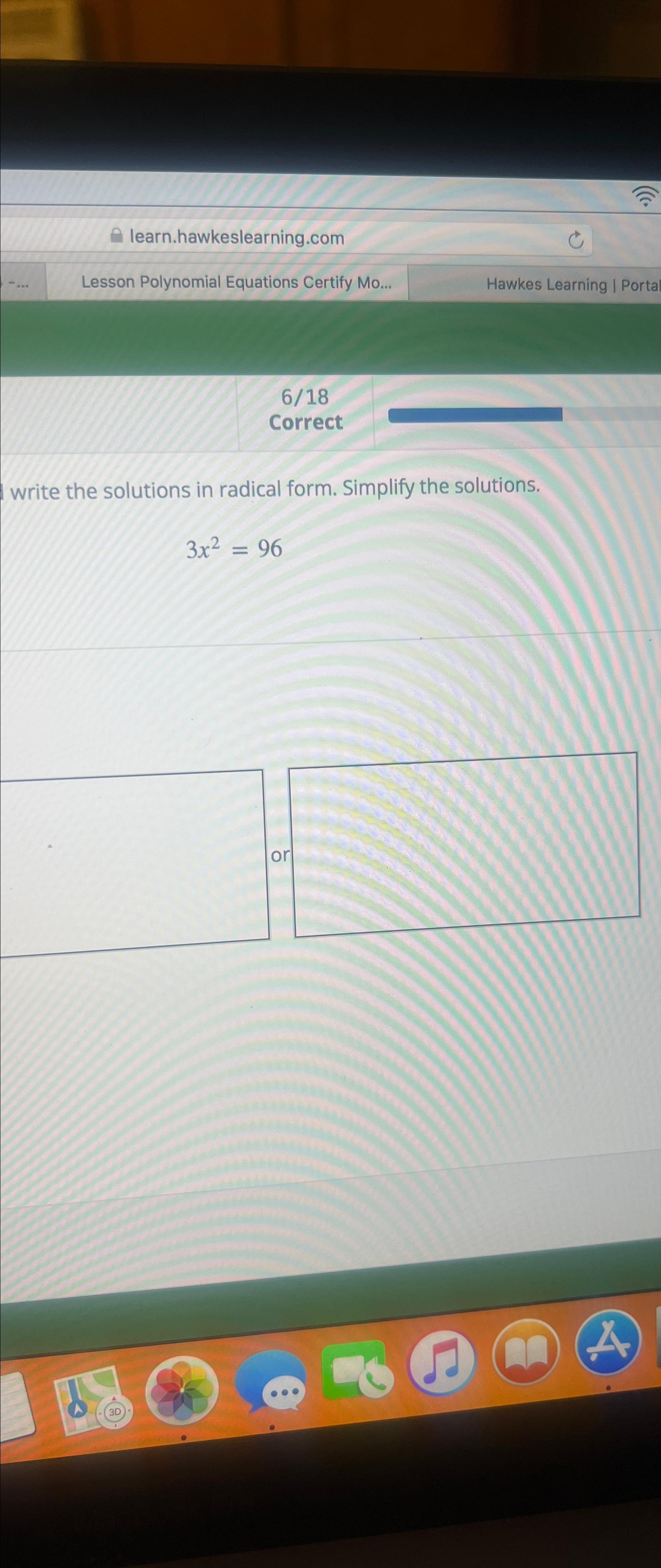 Solved learn.hawkeslearning.comLesson Polynomial Equations | Chegg.com