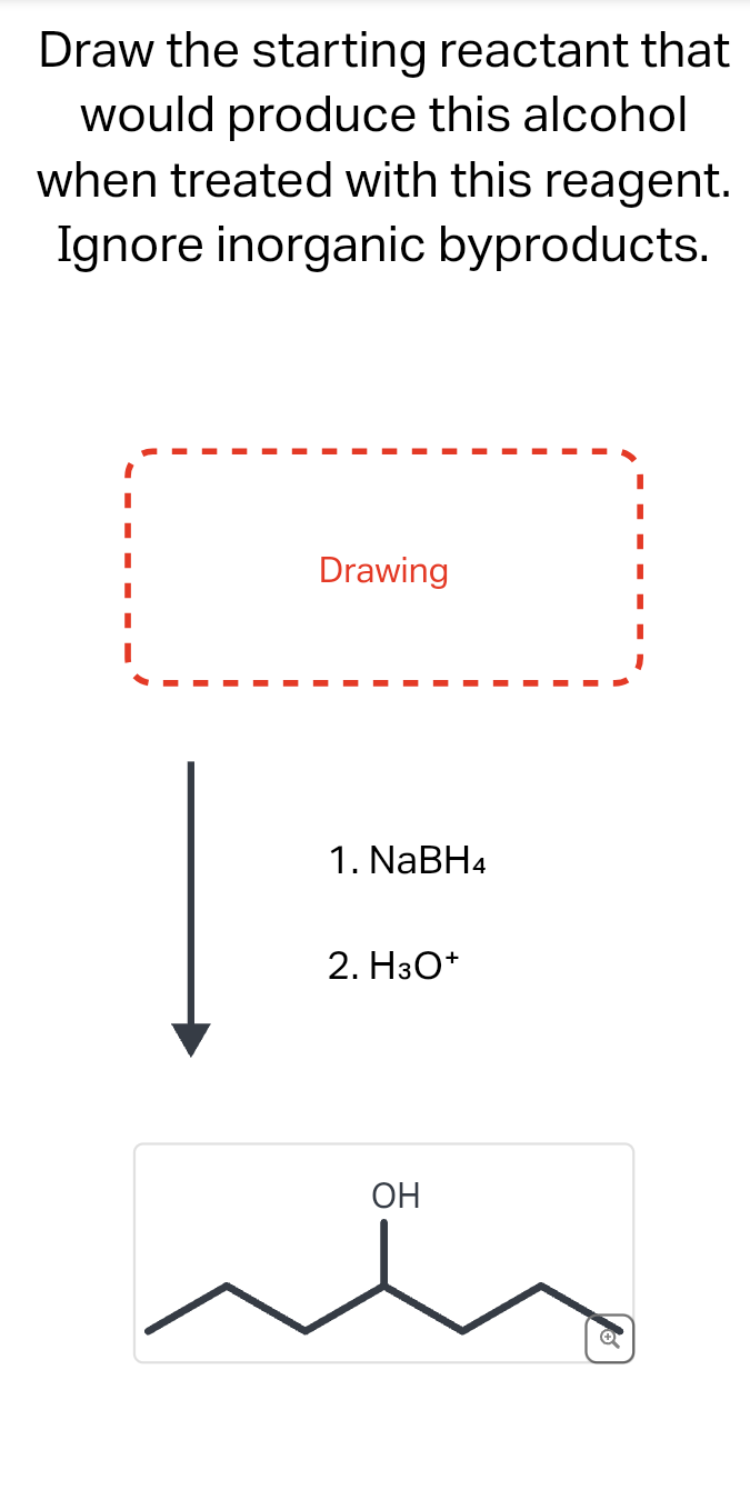 Solved Draw the starting reactant thatwould produce this | Chegg.com