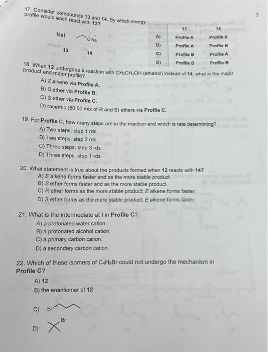 inetinne 17.2917. Consider compounds 13 and 14 . By | Chegg.com