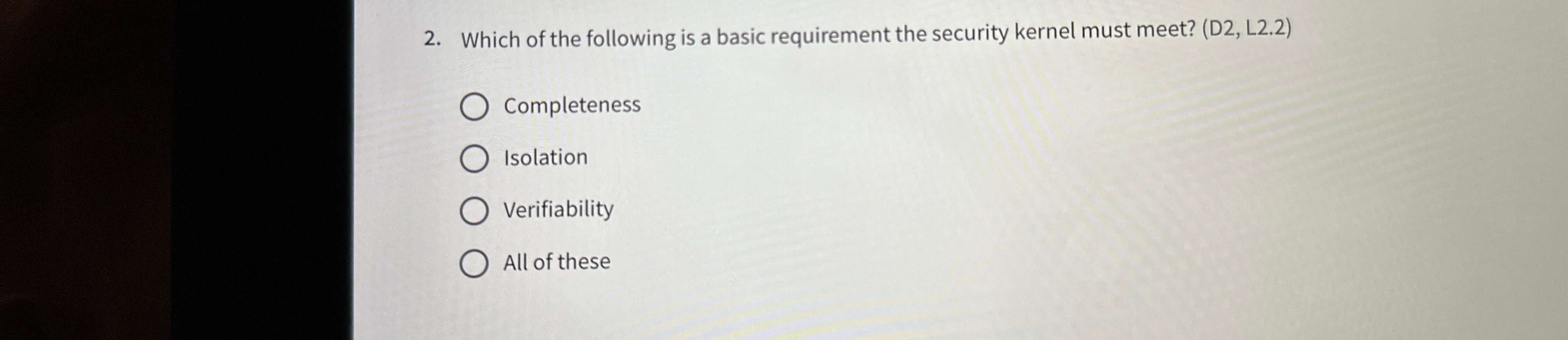Solved Which of the following is a basic requirement the | Chegg.com