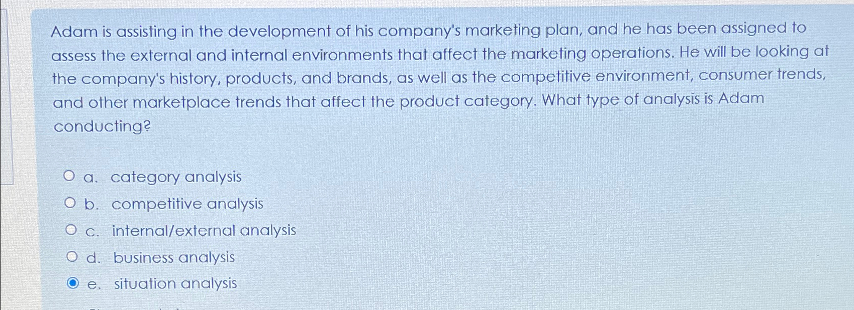 Solved Adam is assisting in the development of his company's | Chegg.com