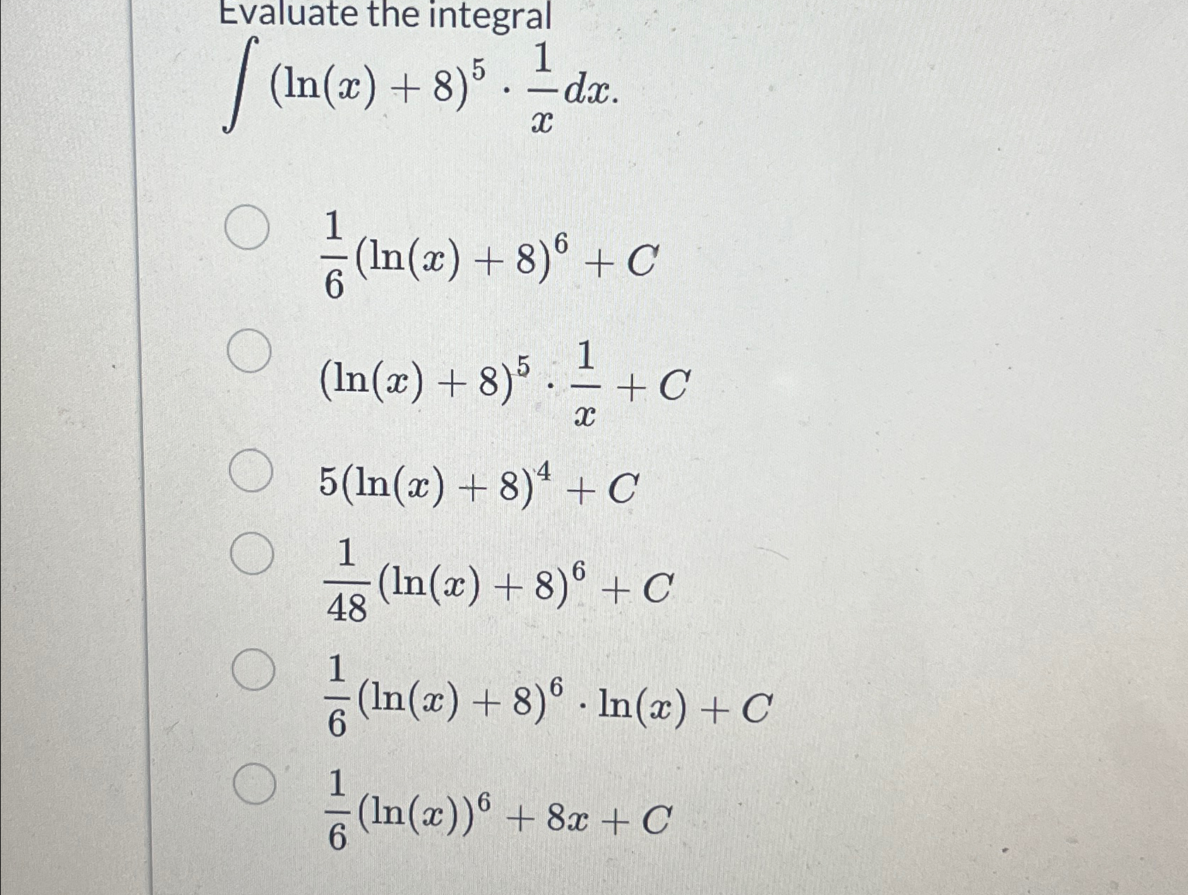 Solved Evaluate the | Chegg.com
