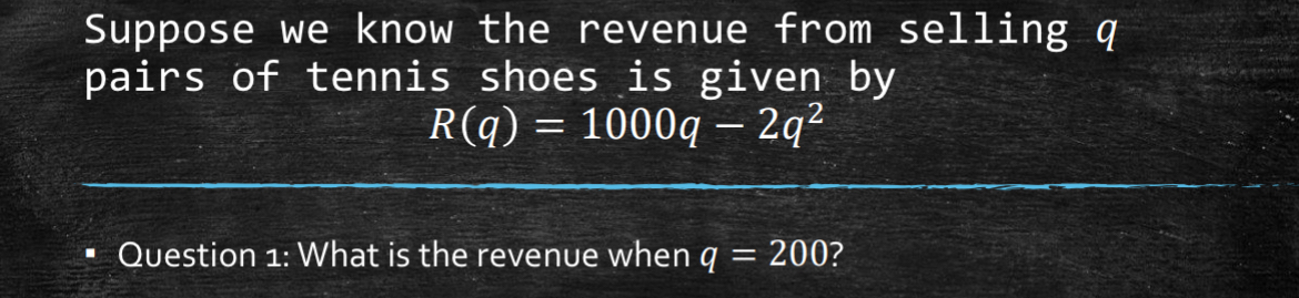 Solved Suppose we know the revenue from selling q ﻿pairs of | Chegg.com