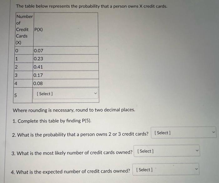 Solved The table below represents the probability that a | Chegg.com