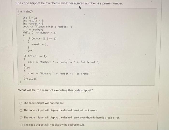 Solved What will be the result of executing this code | Chegg.com