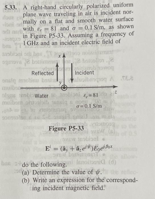Solved 33. A right-hand circularly polarized uniform plane | Chegg.com