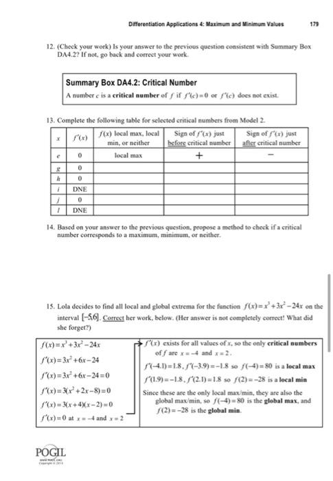 176 Differentiation Applications 4: Maximum and | Chegg.com