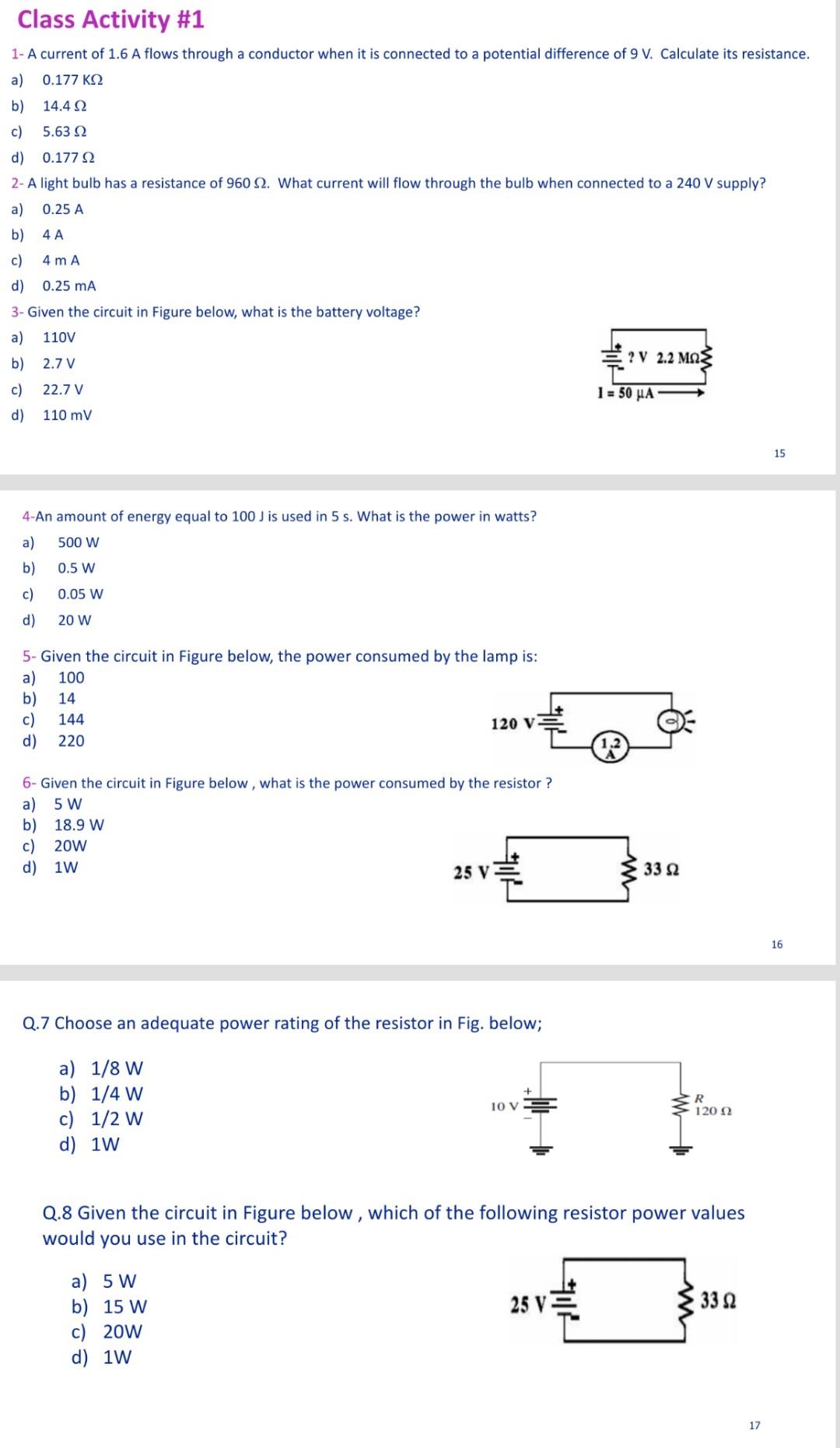 Solved Q.1 Determine the unknown voltage drop, v3, in Figure | Chegg.com