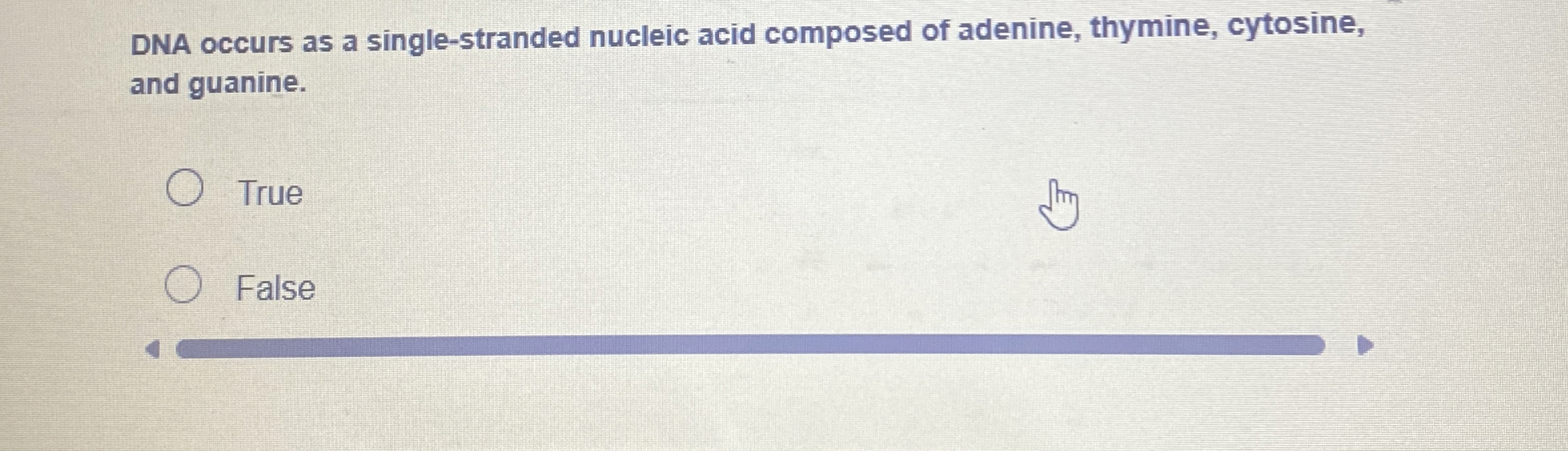 Solved DNA occurs as a single-stranded nucleic acid composed | Chegg.com