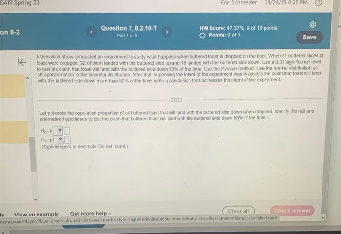 Solved A television show conducted an experiment to study | Chegg.com