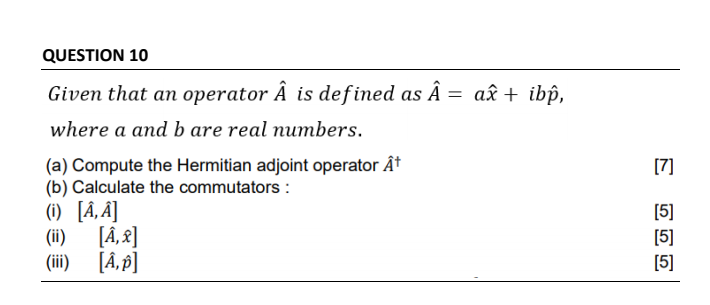 Solved 1. Operators and commutation relations ( 20 points) | Chegg.com