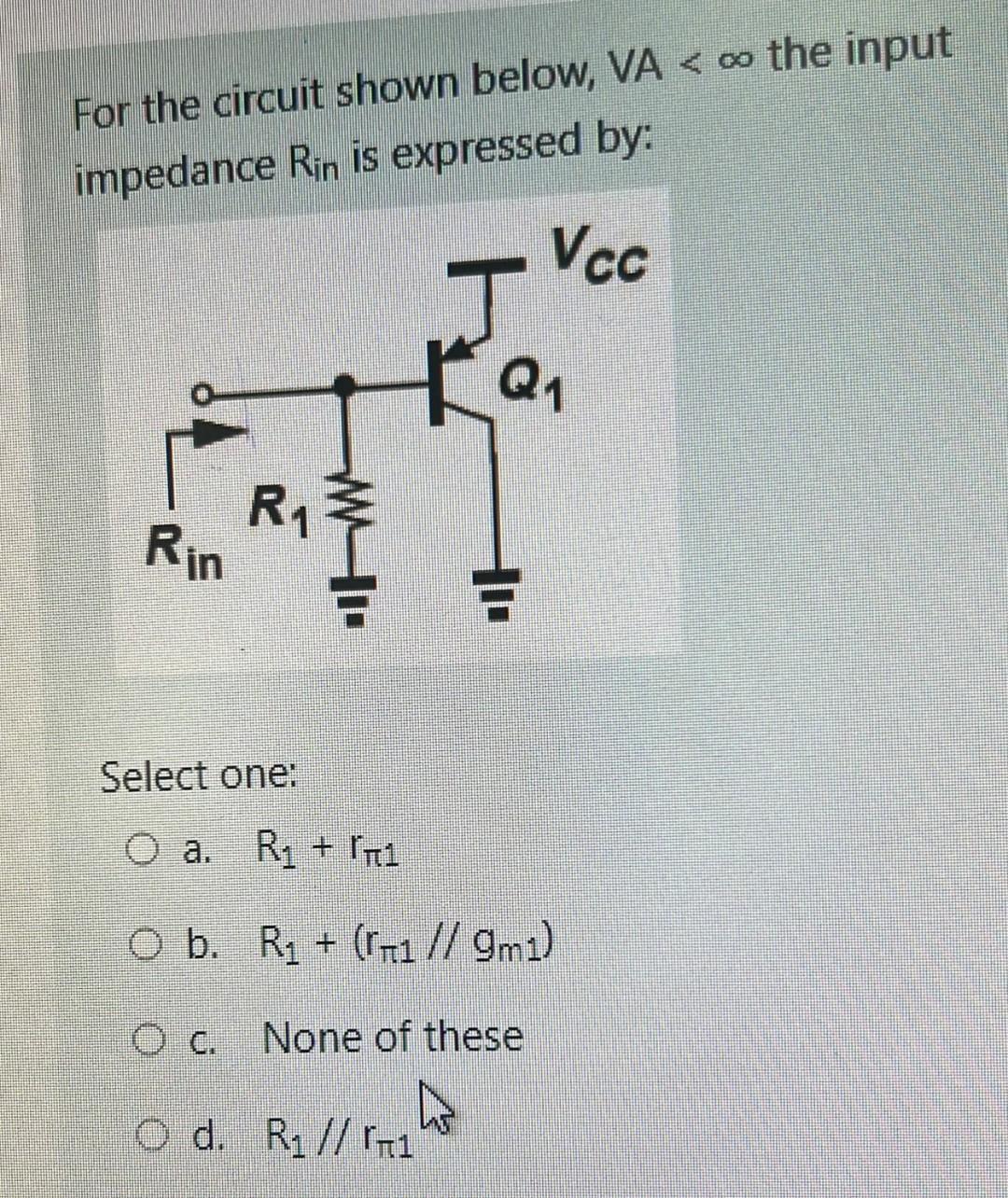 Solved For the circuit shown below, VA