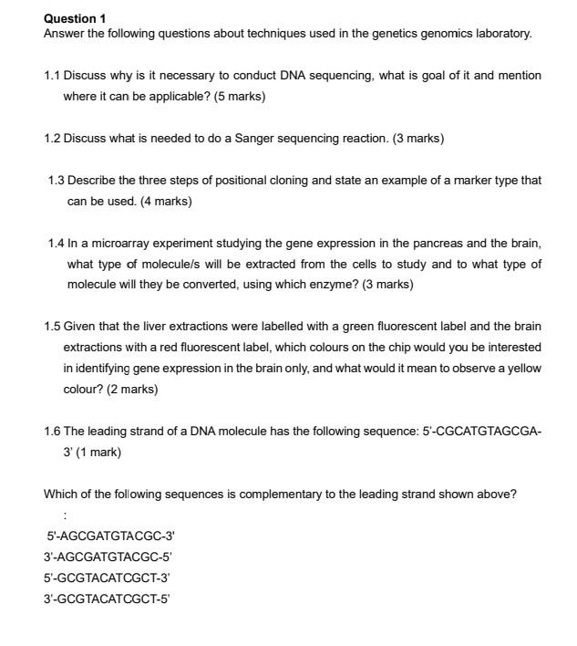 Solved Question 1 Answer the following questions about | Chegg.com