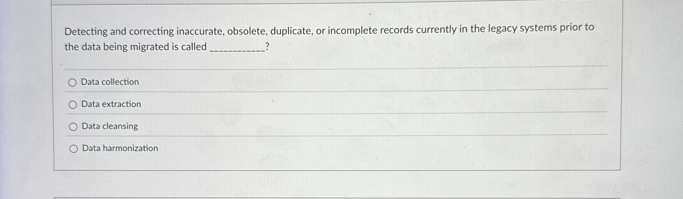 Solved Detecting and correcting inaccurate, obsolete, | Chegg.com