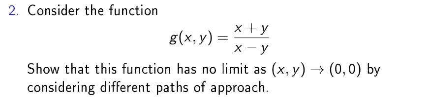 Solved Consider the functiong(x,y)=x+yx-yShow that this | Chegg.com