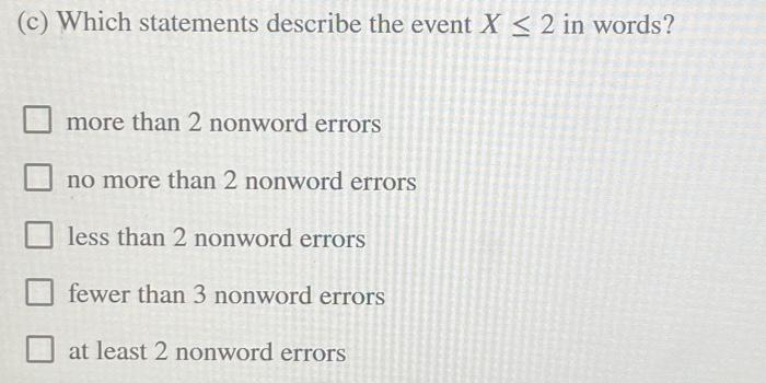 Solved Spell-checking software catches "nonword errors" that | Chegg.com