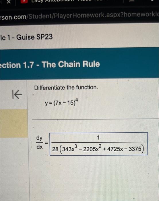 Solved i think this was correct but it keep saying it wrong | Chegg.com