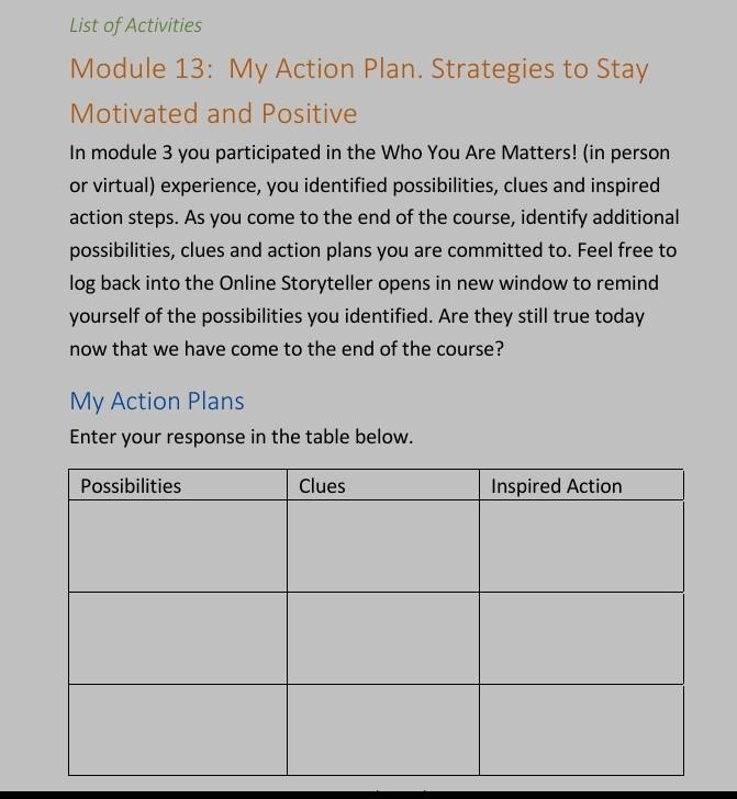 Solved CAREER SUCCESS- CDEV 1830 Assignment 5: My Goals | Chegg.com