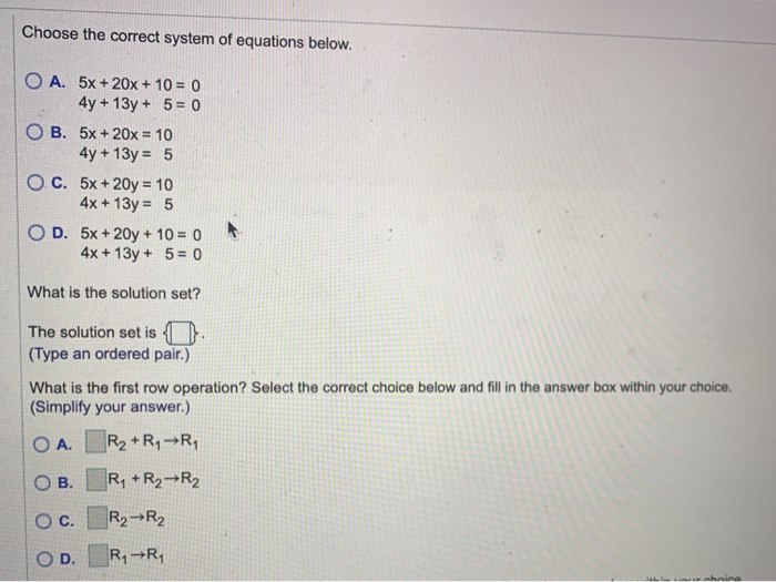 Solved For the given sequence of augmented matrices, | Chegg.com