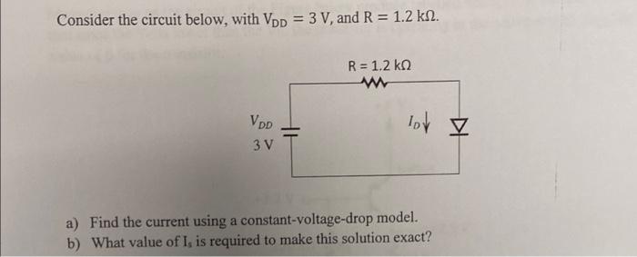 Solved Consider the circuit below, with Vpp = 3 V, and R = | Chegg.com