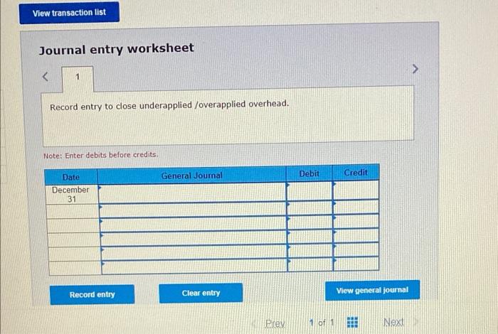 Solved Exercise 2-27 (Algo) Computing applied overhead and | Chegg.com