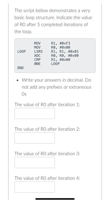 [Solved]: also asking for the value of R0 after iteration 5