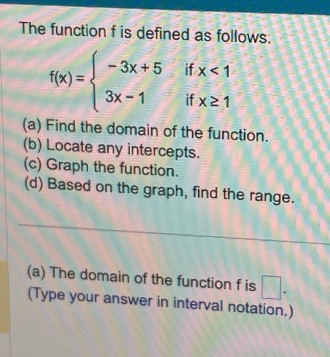 Solved The function f is defined as follows. if x