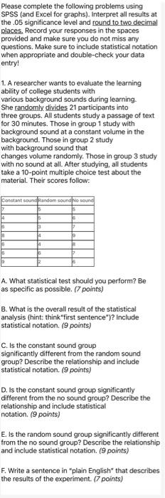 Solved Please complete the following problems using SPSS | Chegg.com