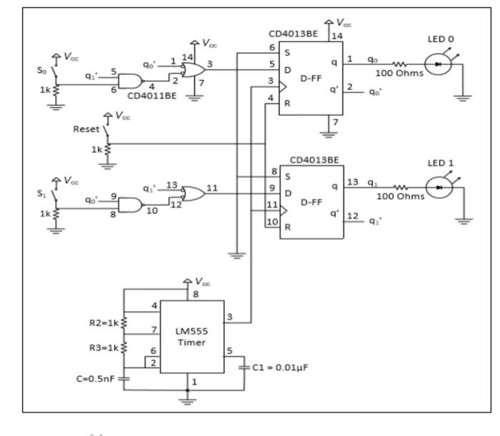 Solved i need to design this circuit of game show circuit | Chegg.com