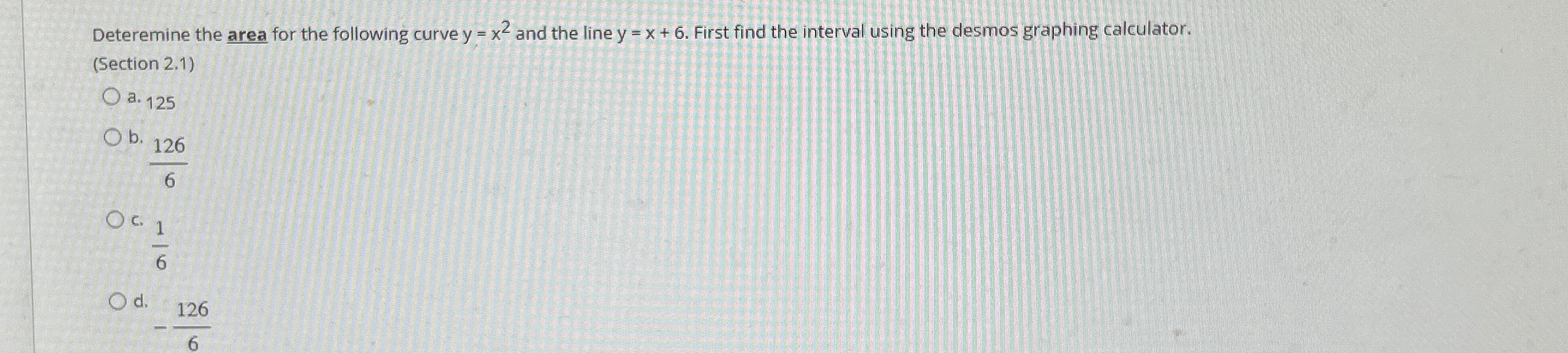 Solved Deteremine the area for the following curve y=x2 ﻿and | Chegg.com