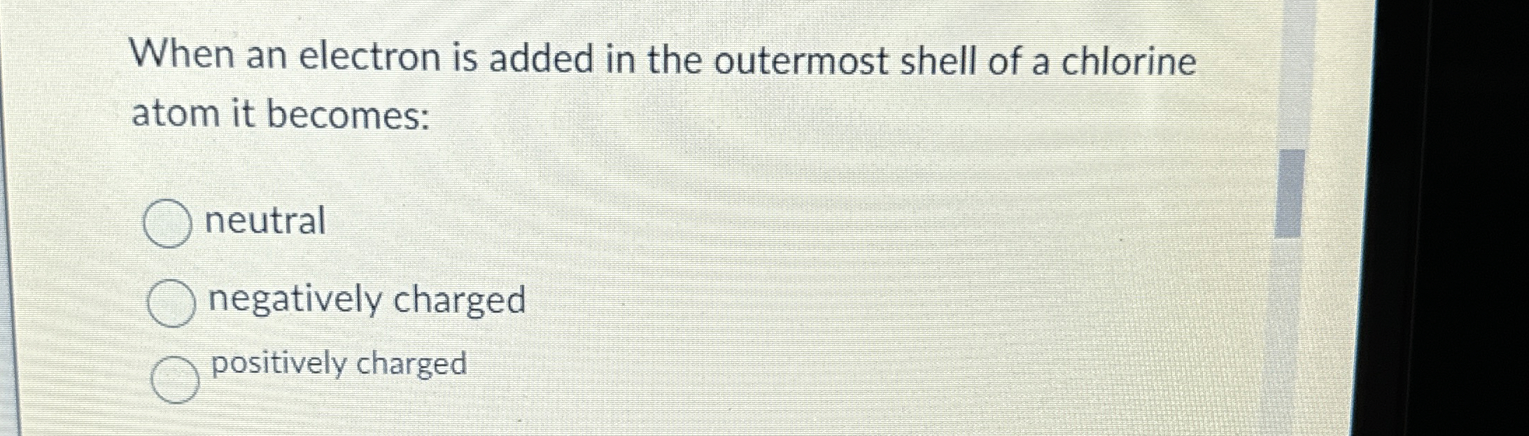 Solved When an electron is added in the outermost shell of a | Chegg.com