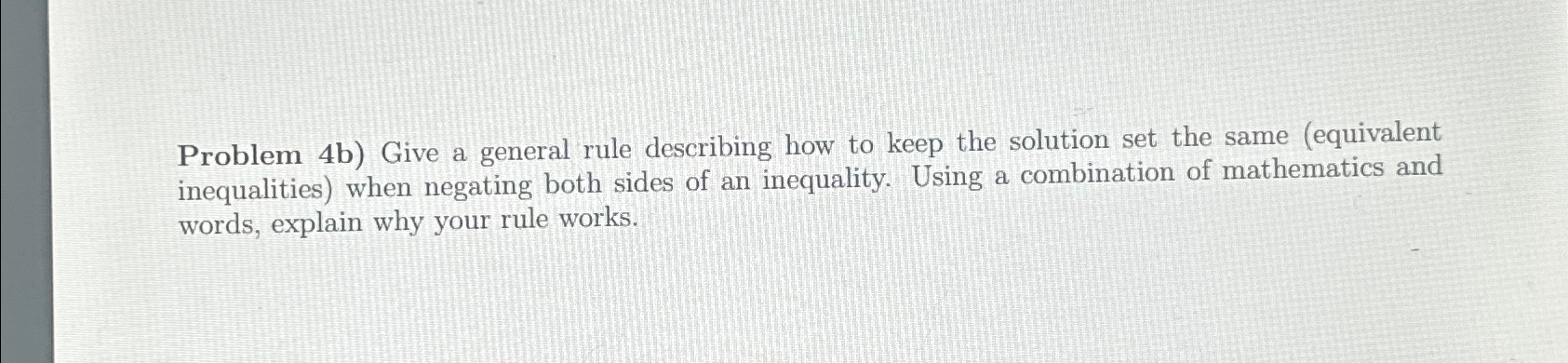 Solved Problem 4b) ﻿Give a general rule describing how to | Chegg.com