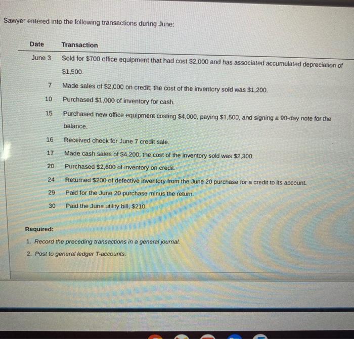 The following are selected accounts and account | Chegg.com