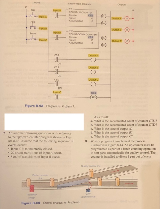 L e logic program - CTU COUNT-UP COUNTER Counter | Chegg.com