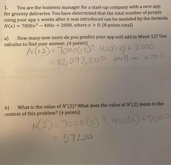 Solved 1. You are the business manager for a start-up | Chegg.com