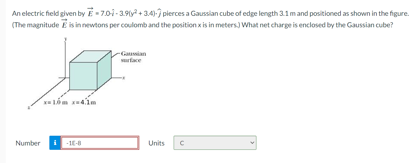 Solved An electric field given by | Chegg.com