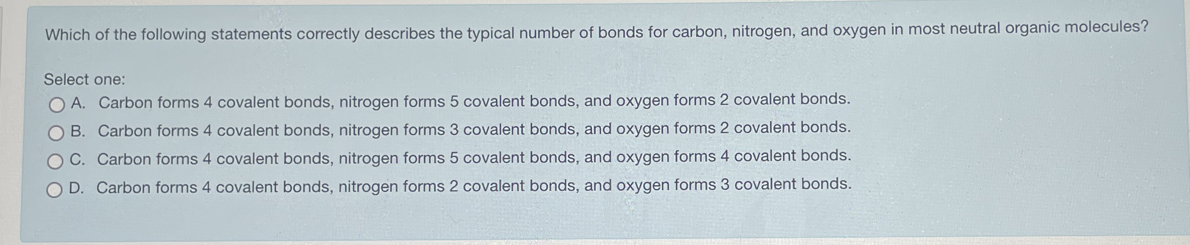 Solved Which of the following statements correctly describes | Chegg.com
