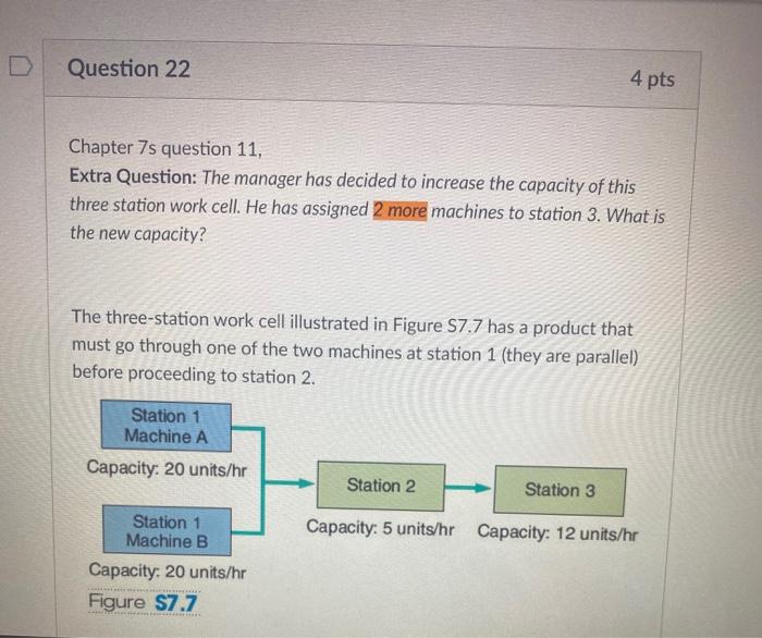 Solved Question 22 4 pts Chapter 7s question 11, Extra | Chegg.com Solved Question 22 4 pts Chapter 7s question 11, Extra | Chegg.com