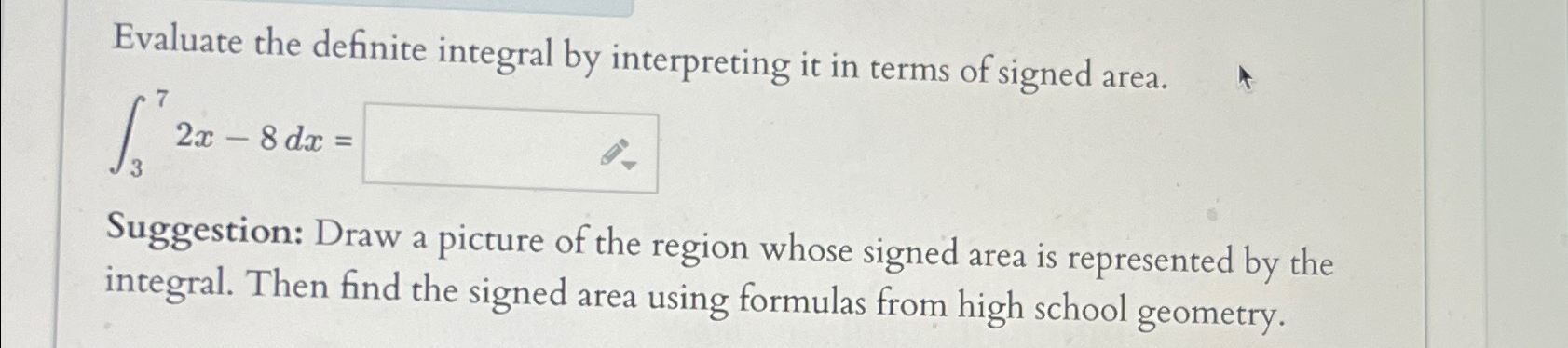 Solved Evaluate the definite integral by interpreting it in | Chegg.com
