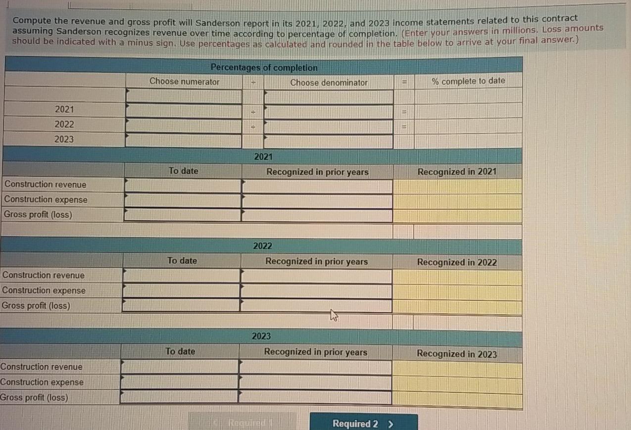 Solved Exercise 6-20 (Algo) Long-term contract; revenue | Chegg.com