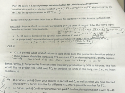 Solved INQ3. (42 ﻿points 2 ﻿bonss points) ﻿Cost | Chegg.com