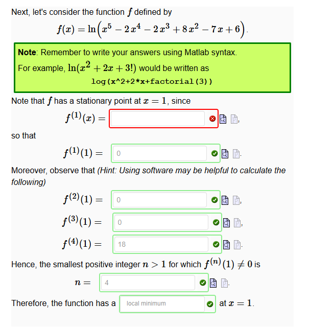 Solved Next, let's consider the function f ﻿defined | Chegg.com