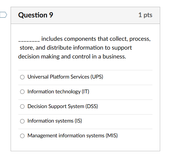 Solved Question 91 ﻿ptsincludes components that collect, | Chegg.com