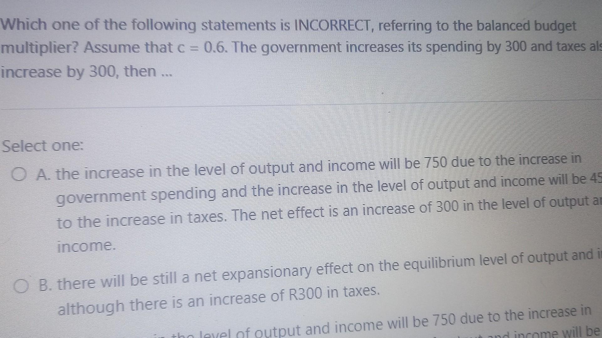 Solved Which one of the following statements is INCORRECT, | Chegg.com