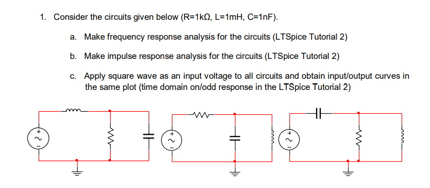 Solved Consider the circuits given below | Chegg.com