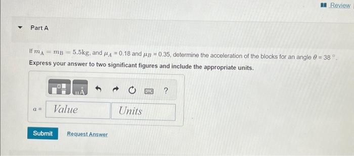 Solved Two blocks made of different materials connected | Chegg.com